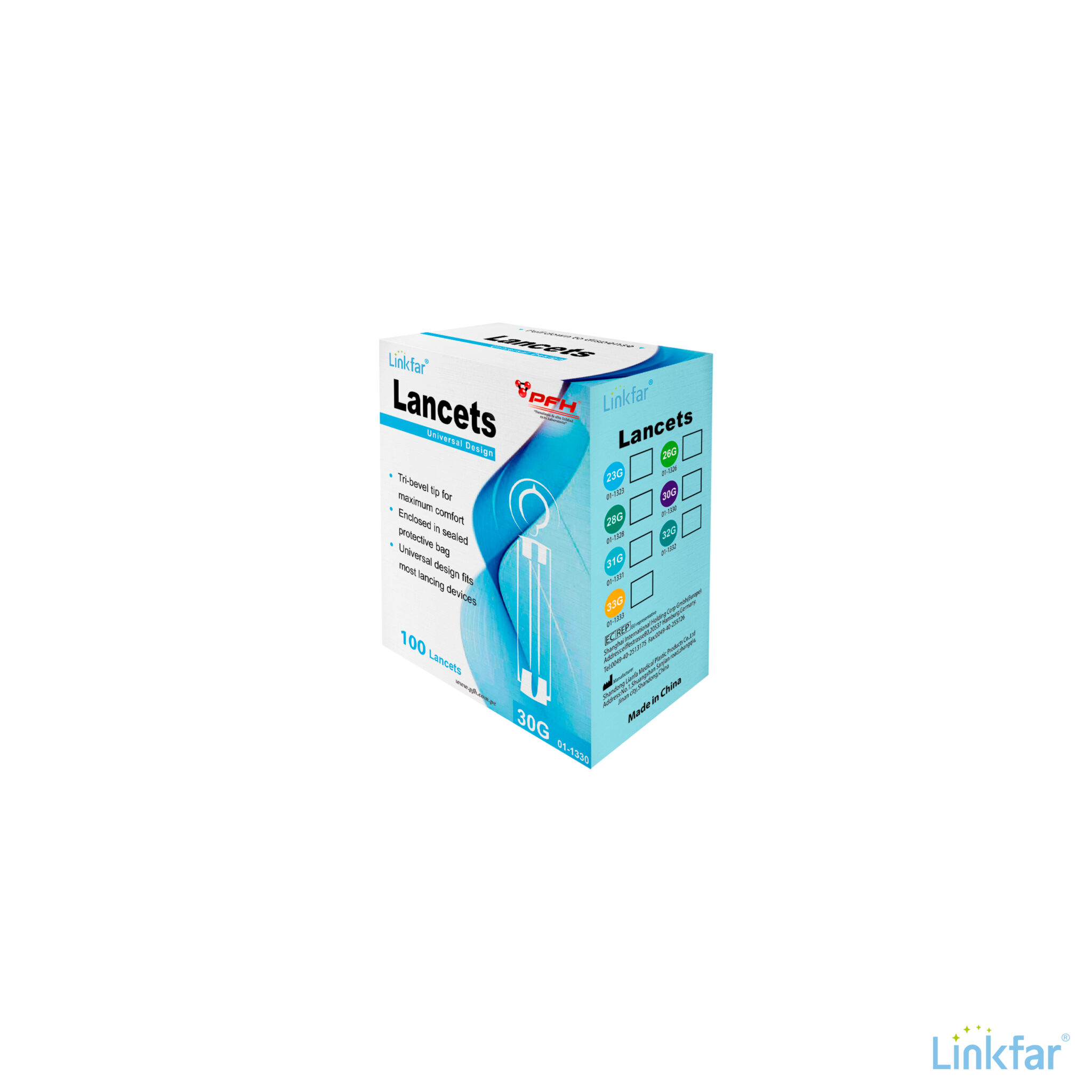 LANCETAS ESTERILES 30G CAJA X 100 - PFH